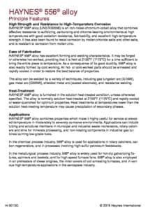 Specialty-Metals-Haynes-556-Data-Sheet | Specialty Plastics
